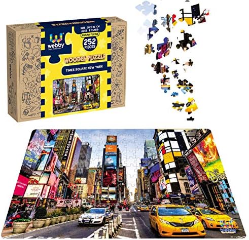 Buy Webby Kids Times Square, New York Wooden Jigsaw Puzzle, 252 Pieces ...
