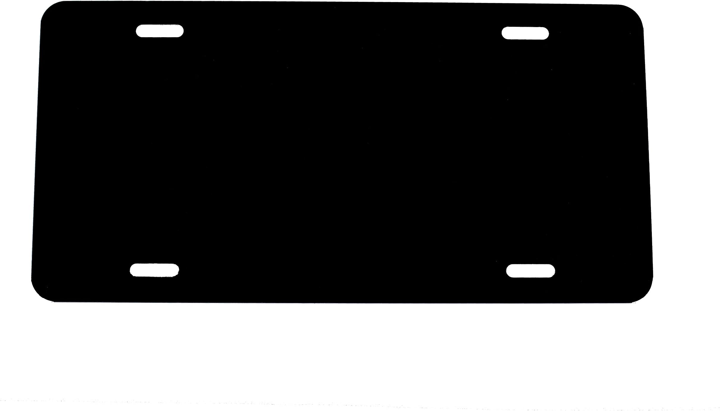 Amazon.com: Black - Plastic License Plate Vinyl Blank - .020 - Laser ...