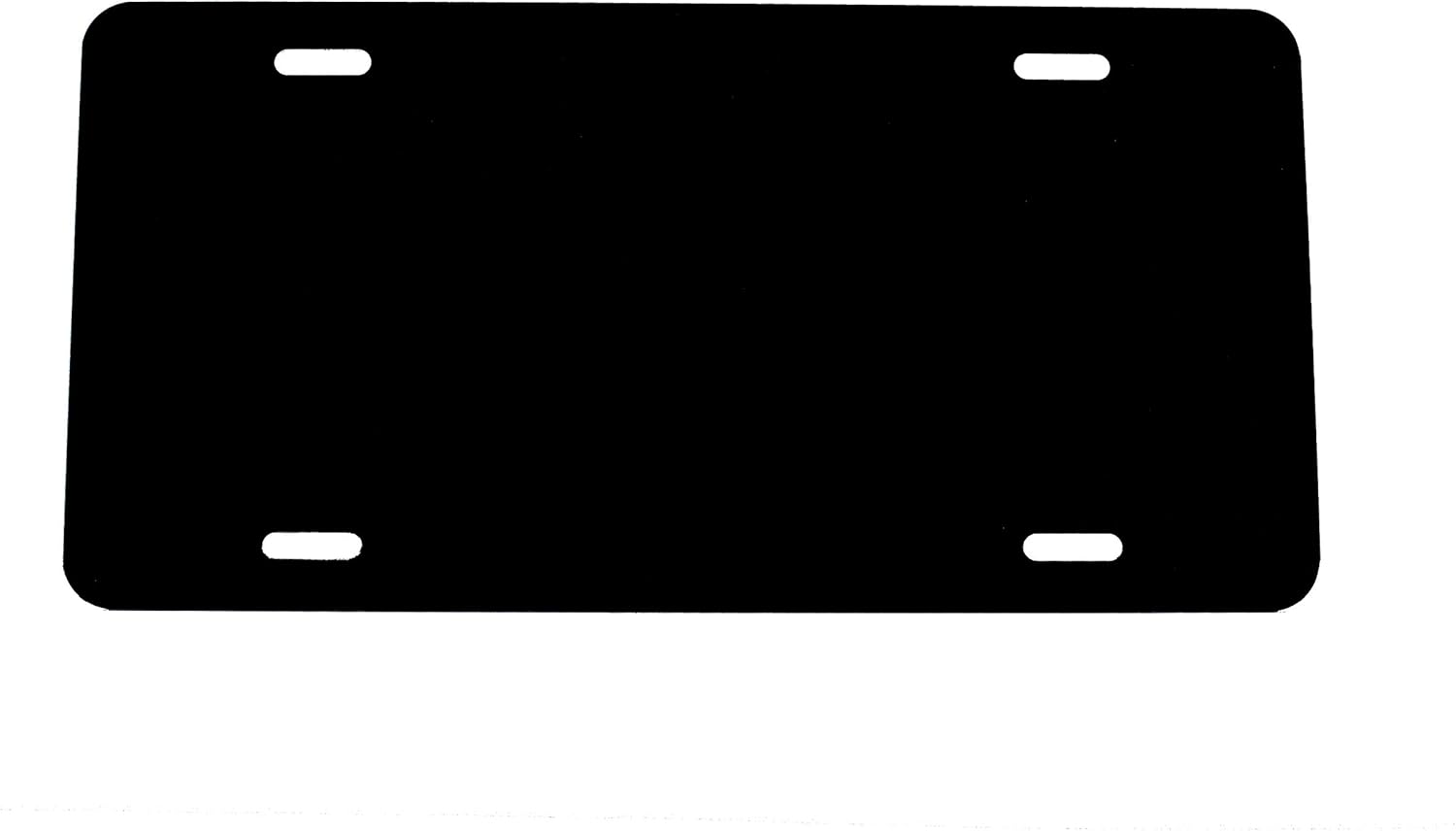 Amazon.com: Heavy Duty - 1.5mm Black Plastic License Plate Blank for ...