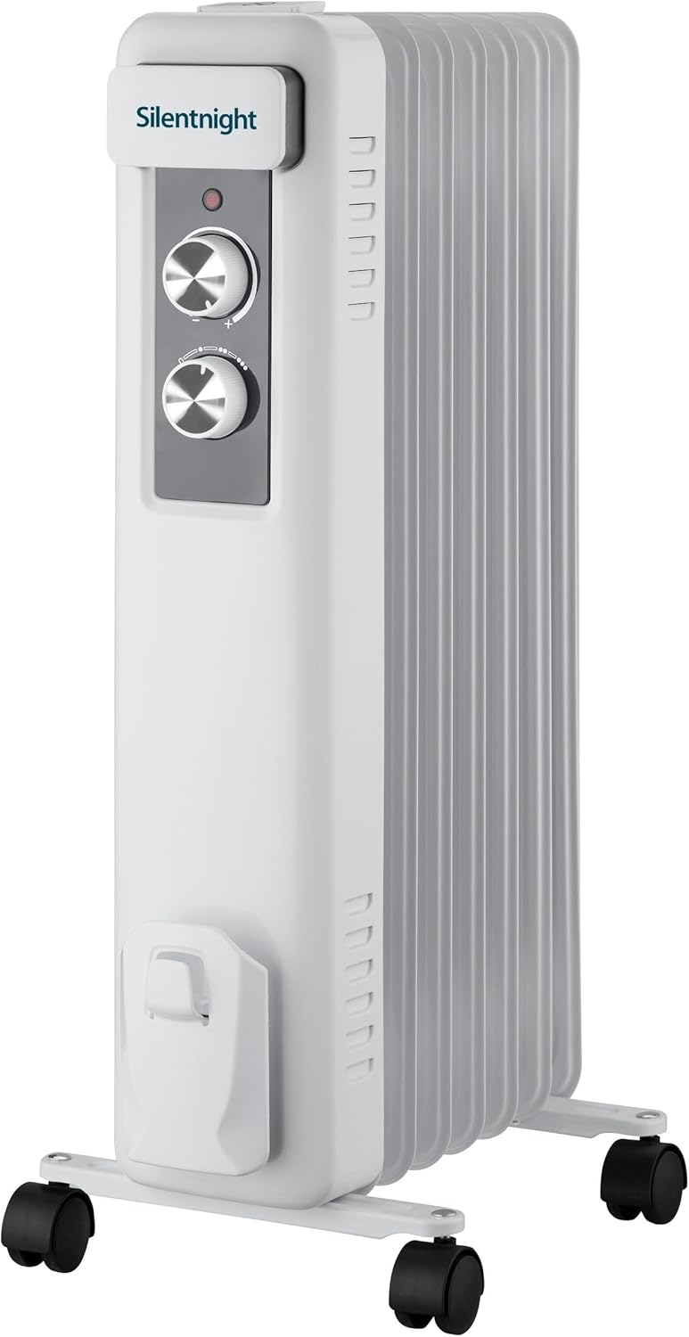 Silentnight Oil Filled Radiator 7 Fin - Portable Electric Radiator ...