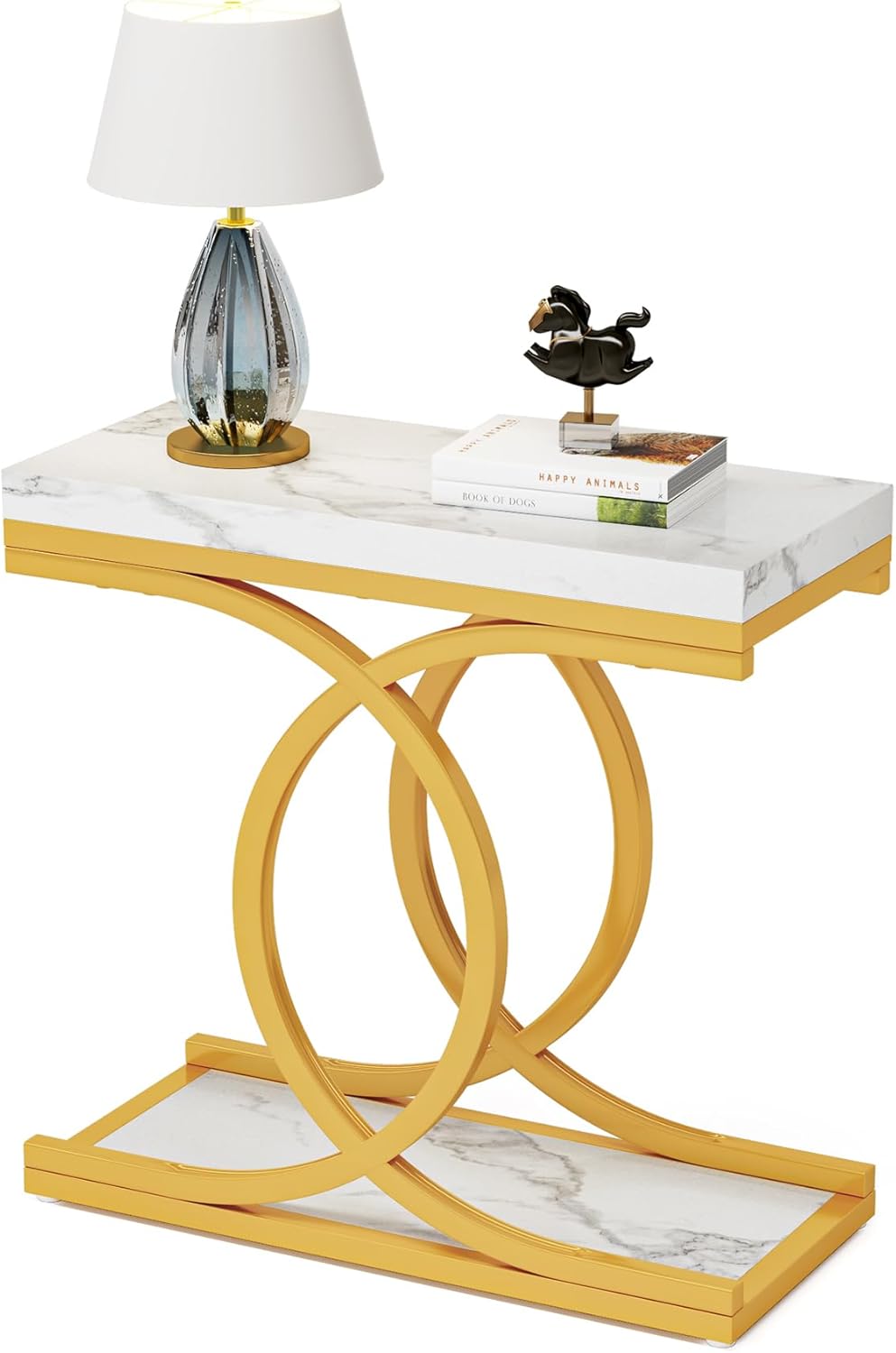 Amazon.com: LITTLE TREE Modern End Table, Rectangle Side Table Narrow ...