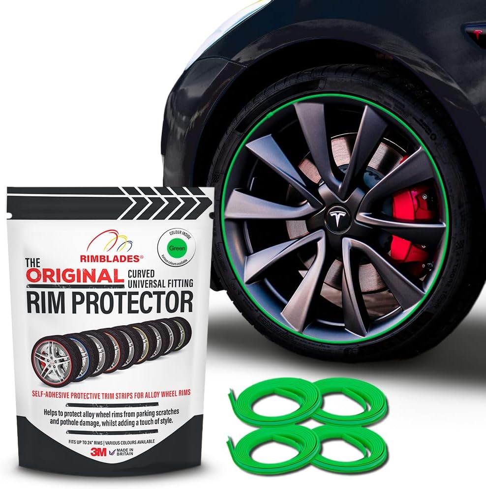 Amazon.com: Rimblades Original Green Alloy Wheel Protectors - DIY | 9 Colors Available ...