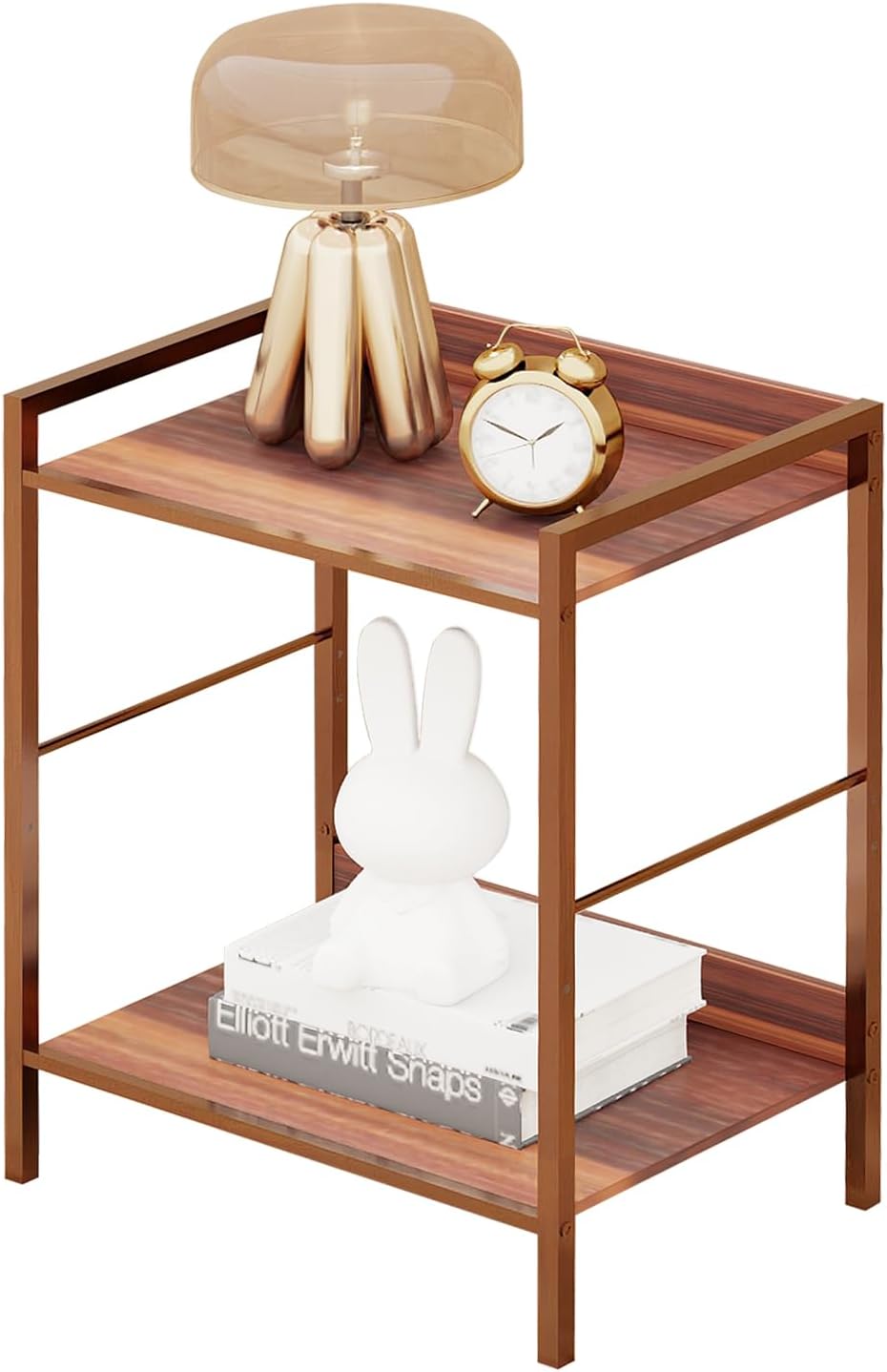 Amazon.com: Small Side Table Modern End Table White Low Desk for Living ...