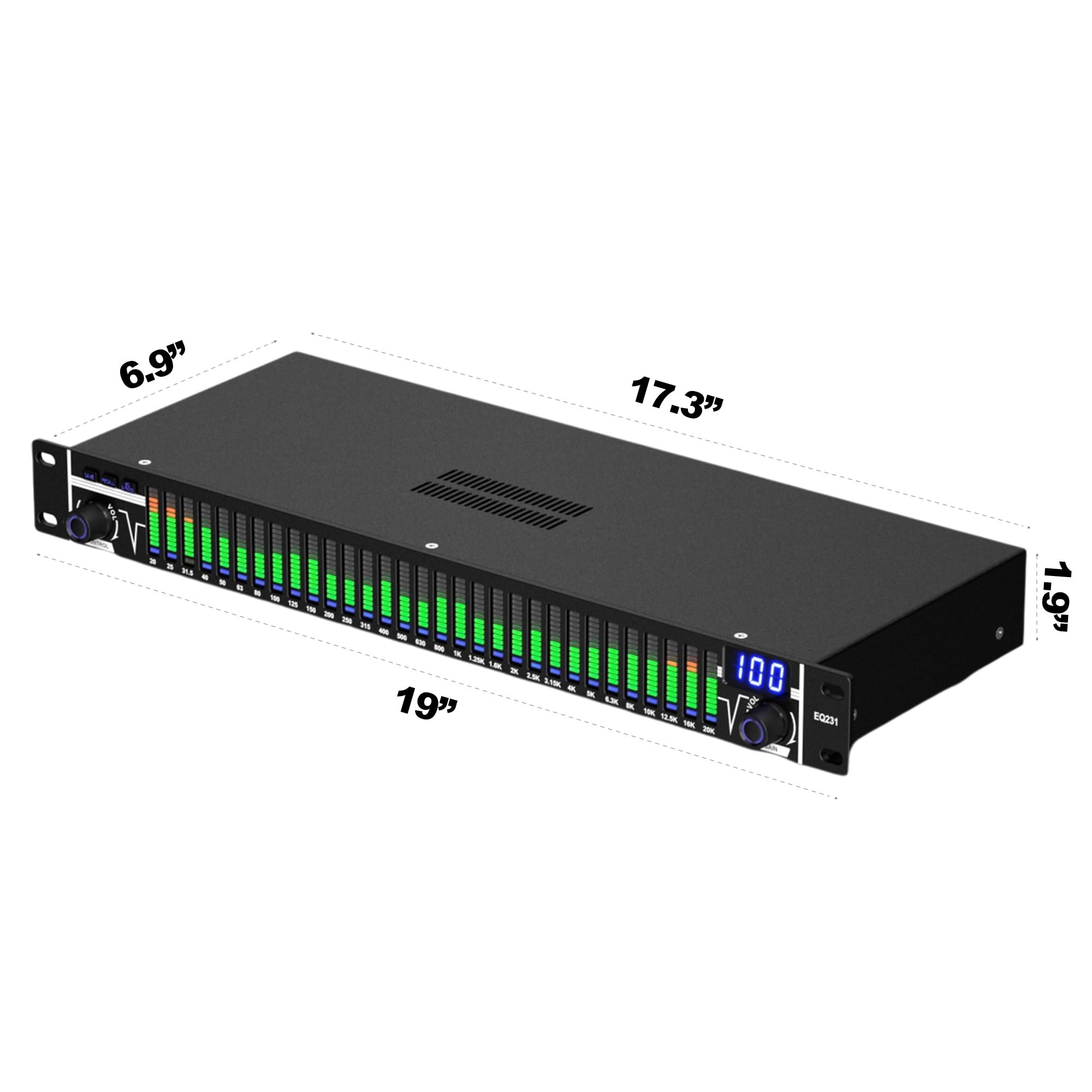 Snapklik.com : Digital Equalizer, 31-Band Dual Channel Synchronized ...