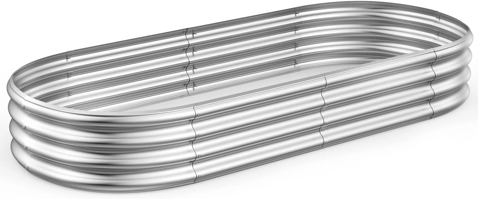 Amazon.com: Land Guard Galvanized Raised Garden Bed Kit, Galvanized ...