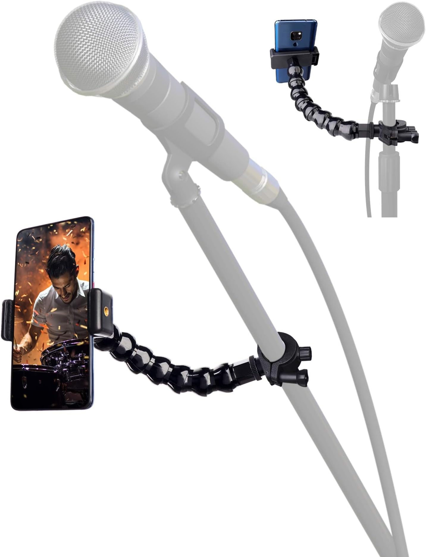 Amazon.com: Table Mic Clamp Grip with 5/8"-27 Thread Gooseneck ...
