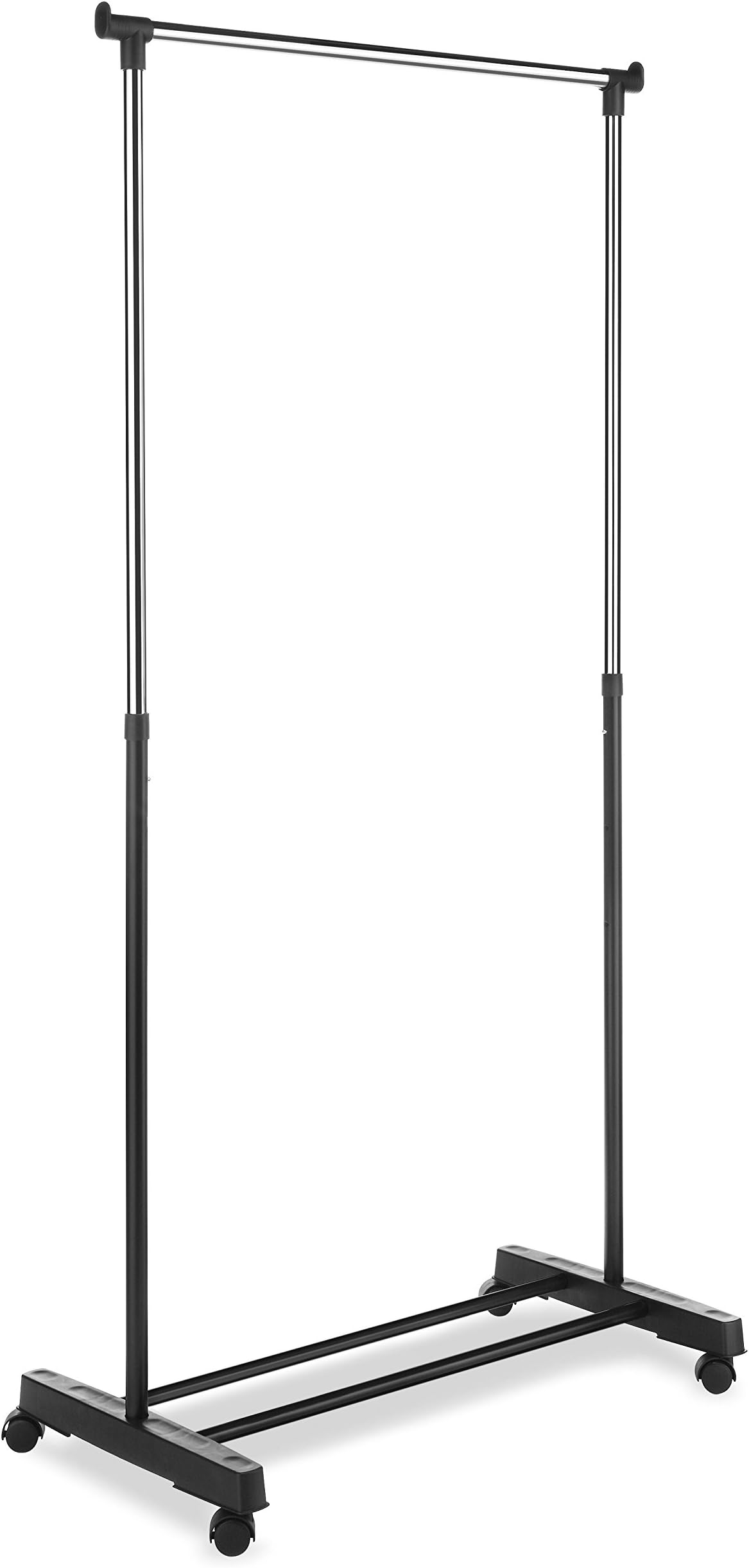 Amazon.com: Whitmor Adjustable Garment Rack Rolling Clothes Organizer ...