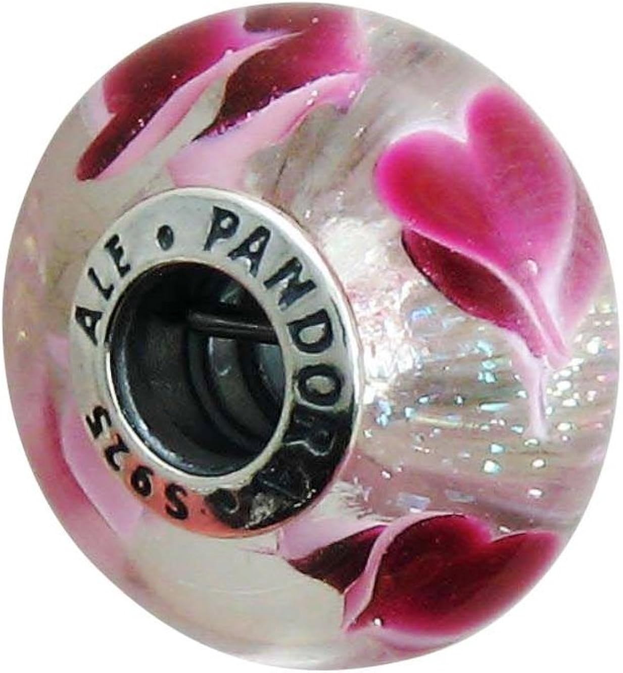 Amazon.com: PANDORA 791649 Wild Hearts Murano Glass Charm: Clothing ...