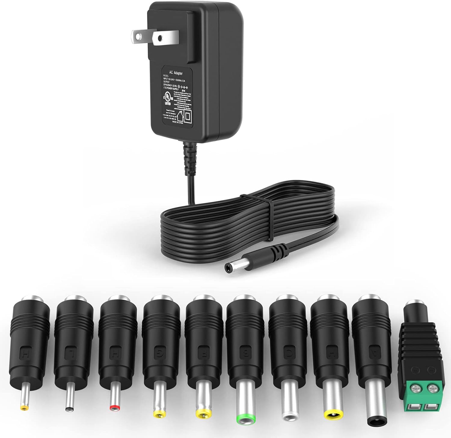 Amazon.com: DONYOIE 10V 1.5A 1A Power Supply 10 Volt Charger 1800mA 18W ...