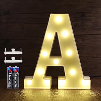 SMOTOT LED Buchstaben Lichter Alphabet Lampe Buchstabe Beleuchtung ...