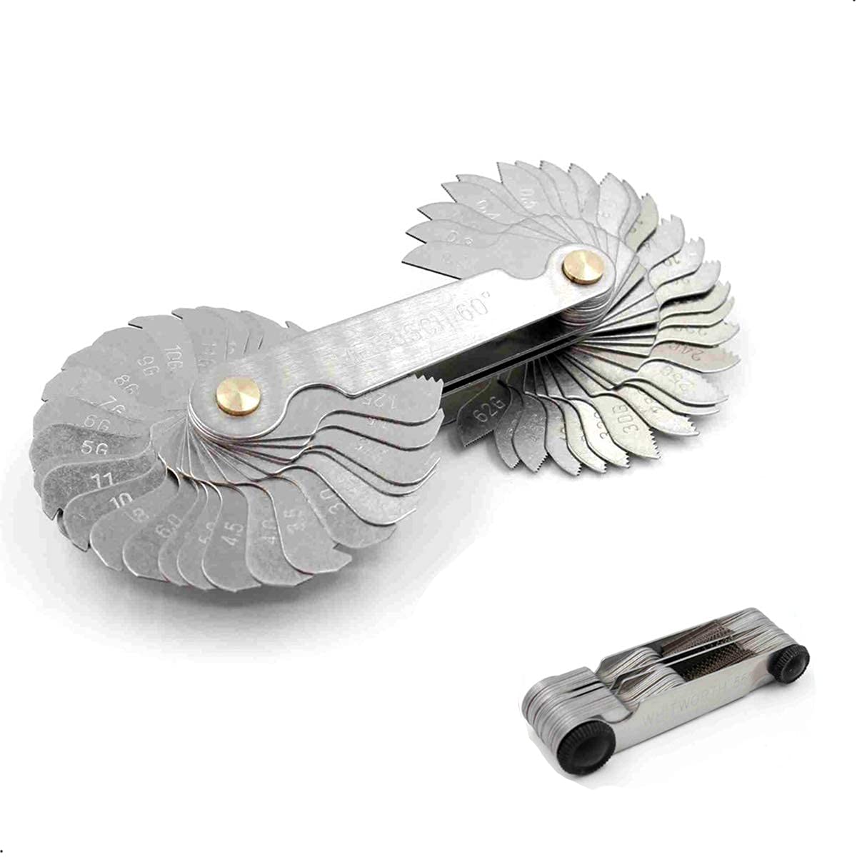 Thread Pitch Gauge US System & Metric 60 Degree & Whitworth 55 Degree ...