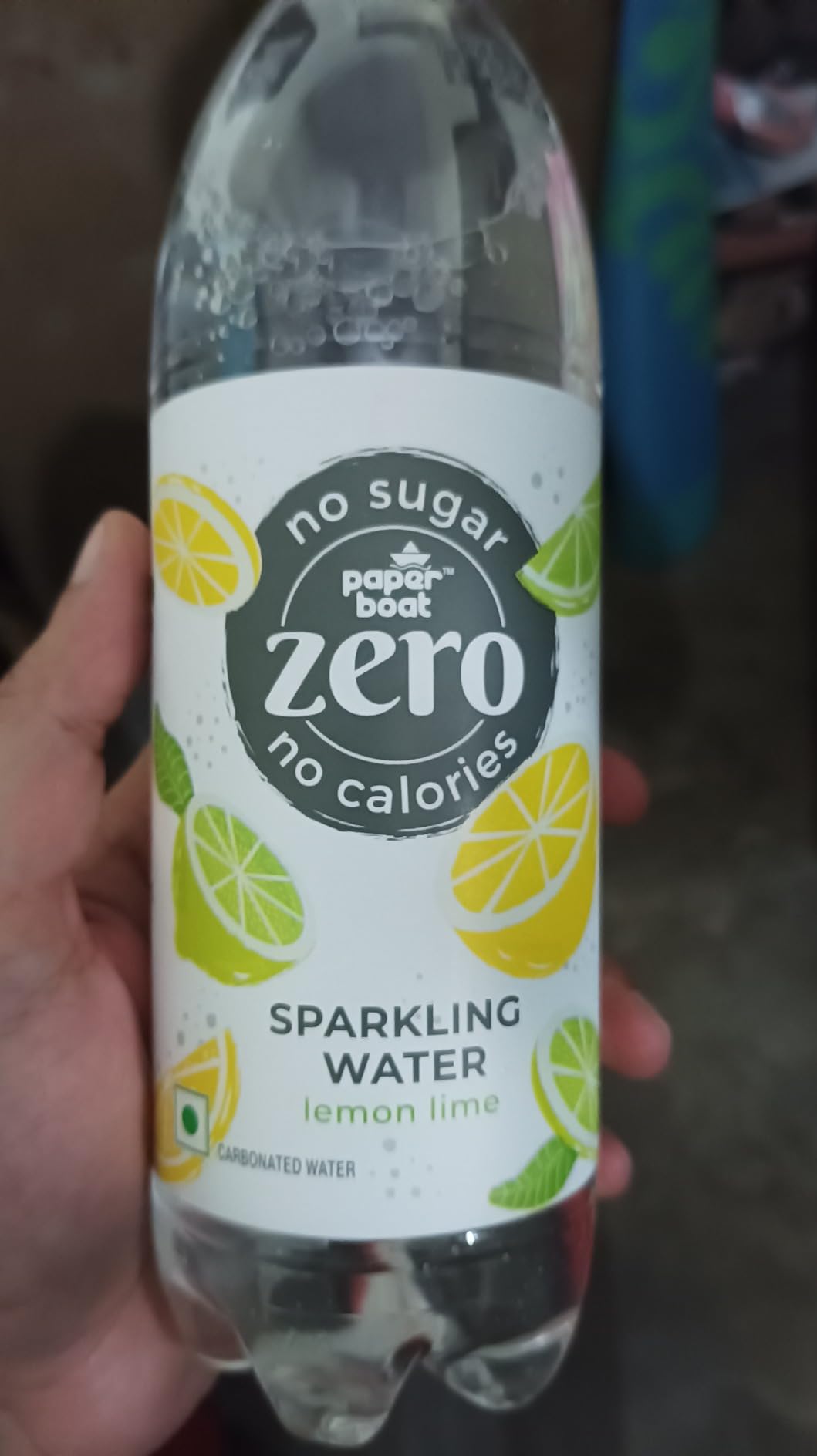 Paper Boat Lemon Lime Sparkling Water, 600ml | Carbonated Water | Zero ...