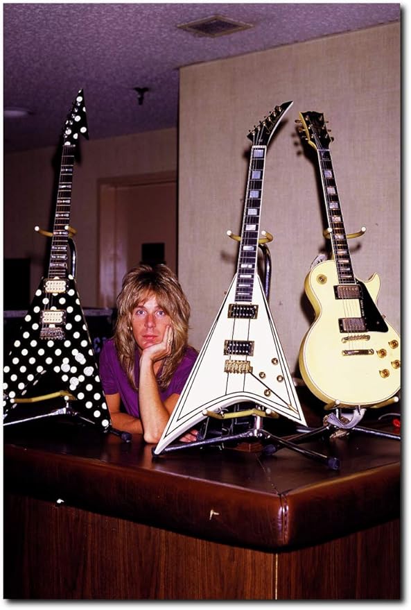 Amazon.com: Randy Rhoads Poster 24 x 36 Inches | Ready To Frame For ...
