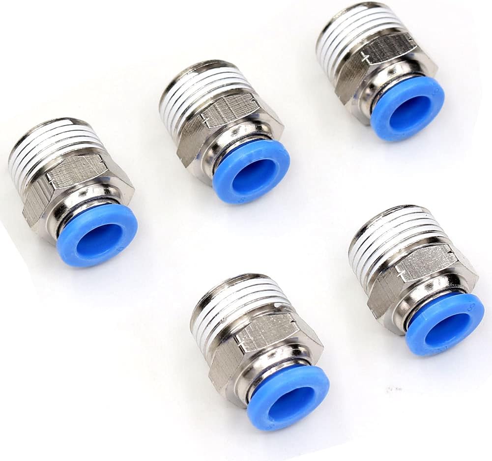 Amazon.com: 8mm Push to Connect Fittings Air Fittings,CEKER 8mm x 1/2 ...