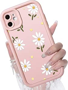 Amazon.com: CASBST Compatible with iPhone 12 Case, Creative Flower Pattern Design Girls Women ...