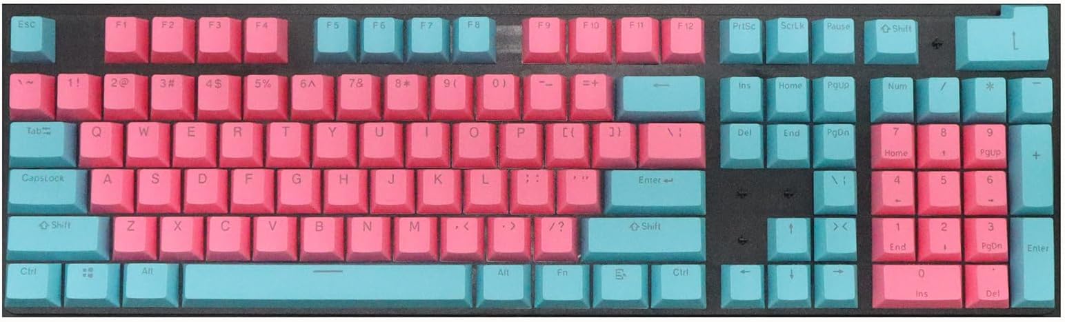 Amazon.com: HyperX Double Shot PBT Keycaps, 104 Mechanical Keycap Set ...