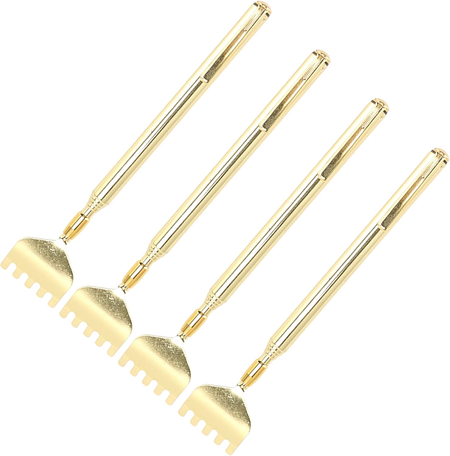 Amazon.com: MOTUZP 4PCS Gold Extendable Back Scratcher, Telescopic Back ...
