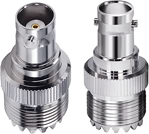 Amazon.com: TUOLNK BNC to UHF PL259 RF Coaxial Adapter SO239 to BNC Female Jack Connector for ...