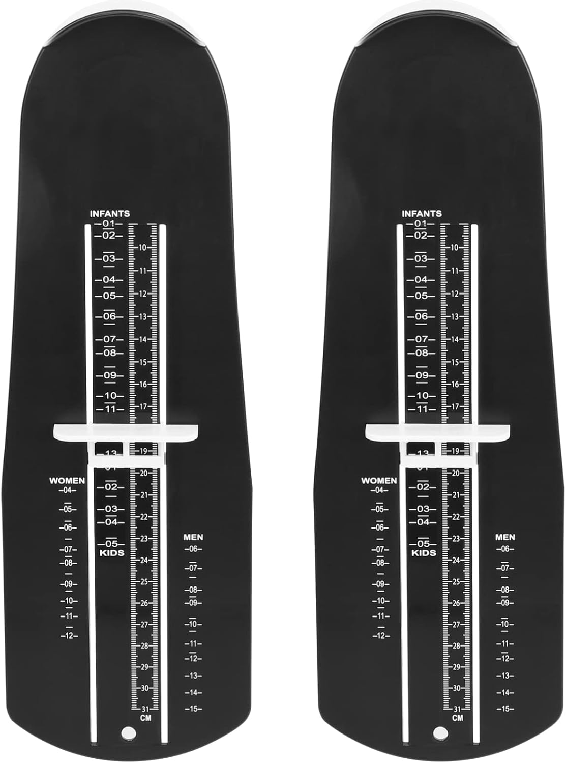 Amazon.com: 2pcs Shoe Measurement Ruler Feet Size Measurer Plastic ...