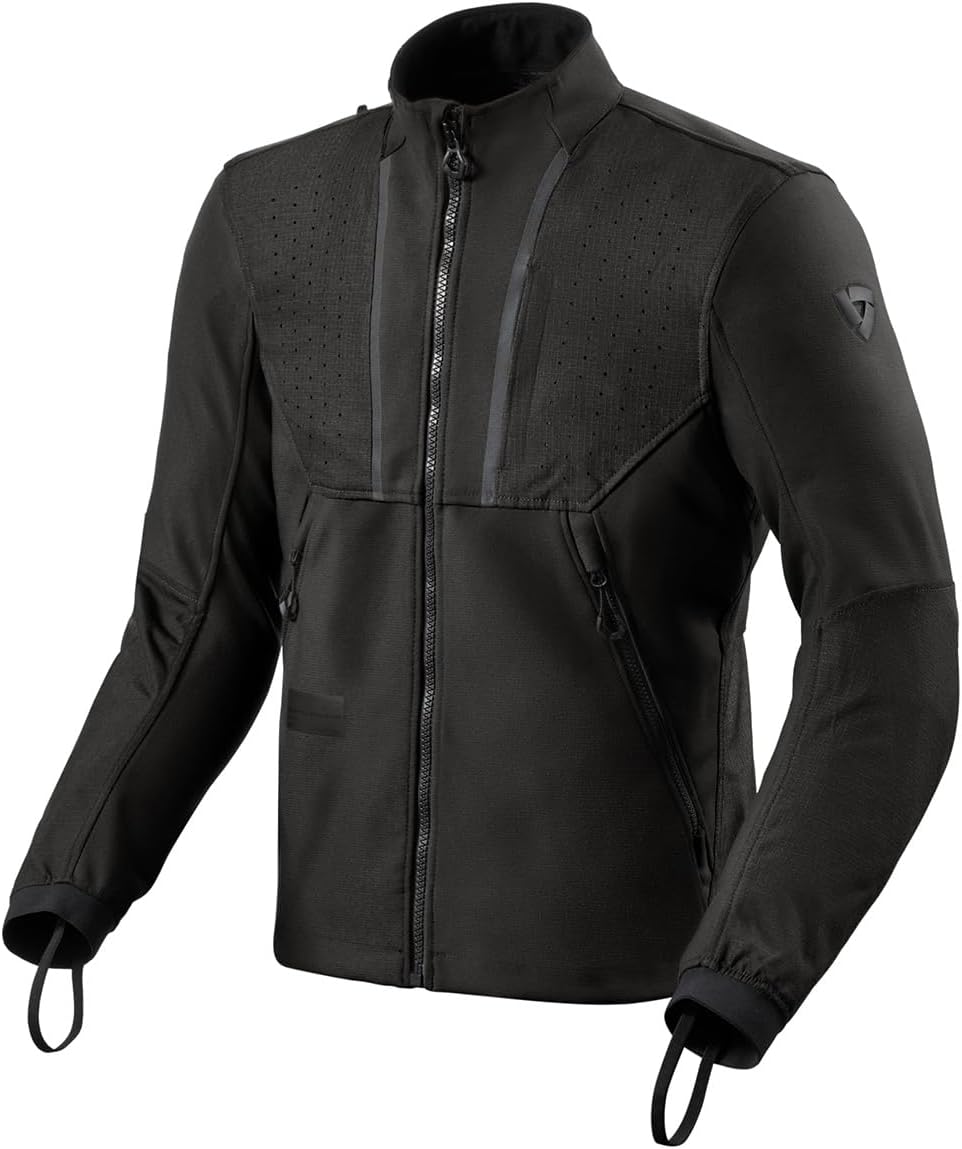 REV'IT! Men's Surface Off-Road Adventure Motorcycle Jacket (Black - Large)