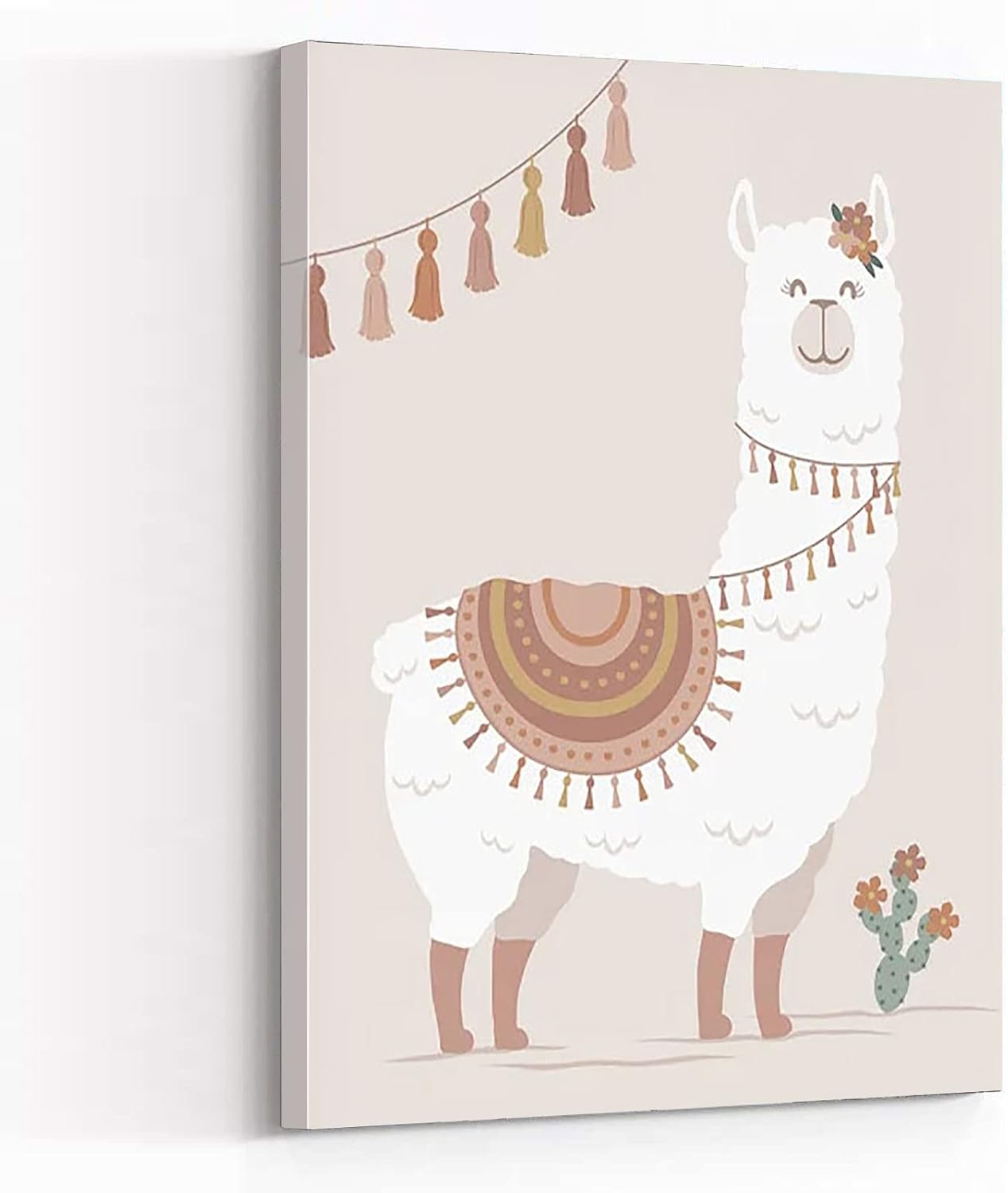Amazon.com: baby wall decor,baby farmhouse decor,Llama nursery wall art ...