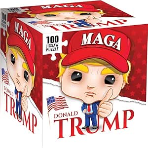 Amazon.com: MasterPieces Puzzle Company, 100 Piece Donald Trump Jigsaw ...