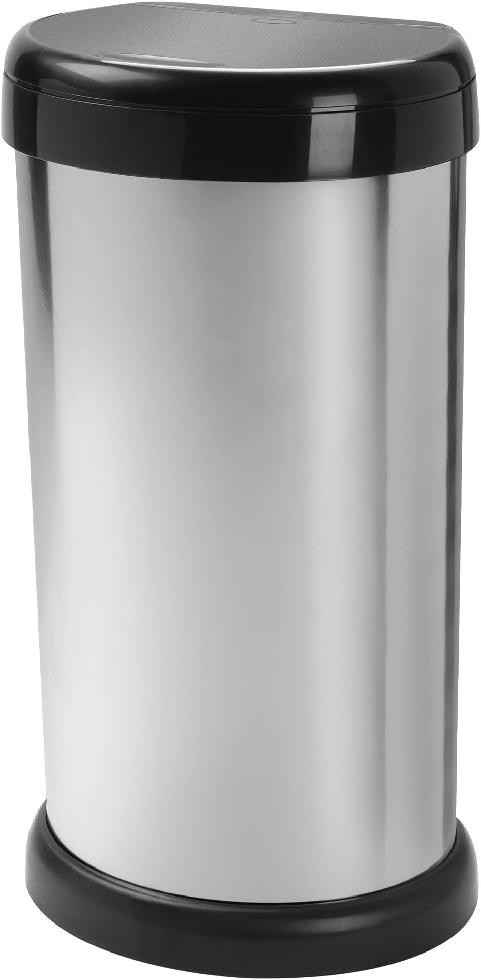 Curver Metal Effect One Touch Deco Bin, Silver, 40 Litre : Amazon.co.uk ...