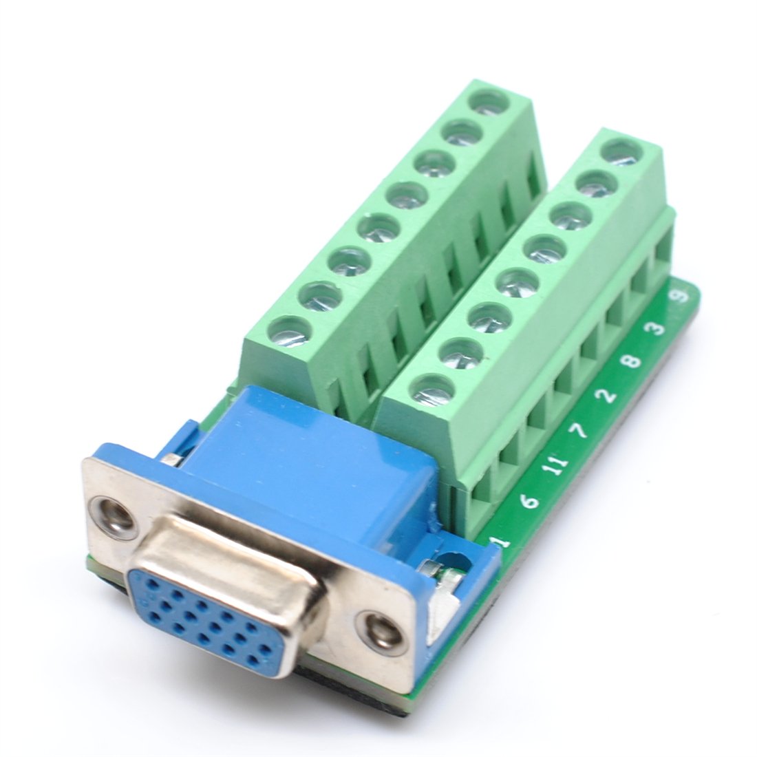 Amazon.com: Oiyagai DB15 D-SUB Female Riveting VGA 3+9 15 Pins Port to ...