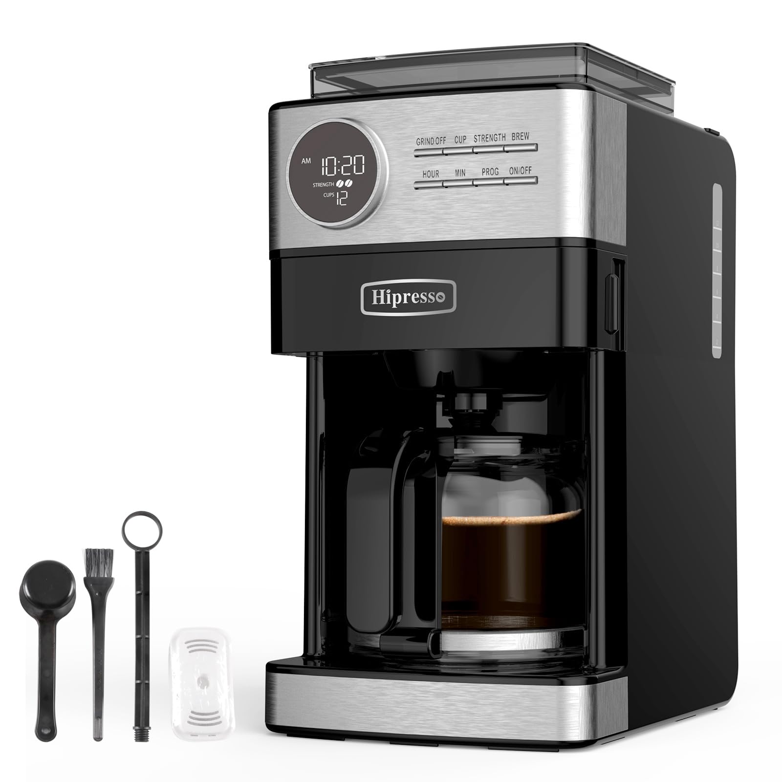 Amazon.com: La Reveuse Programmable Drip Coffee Maker with Burr Grinder ...