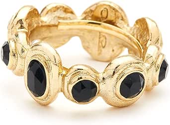 Amazon.com: Oscar de la Renta, Gumdrop Band Ring, Jet : Luxury Stores