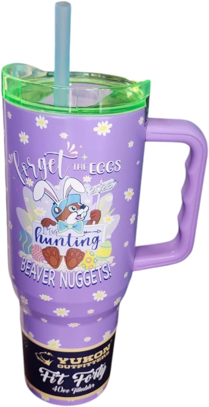 Amazon.com: Buc-ee's Easter Tumbler, Purple with Bunny Design ...