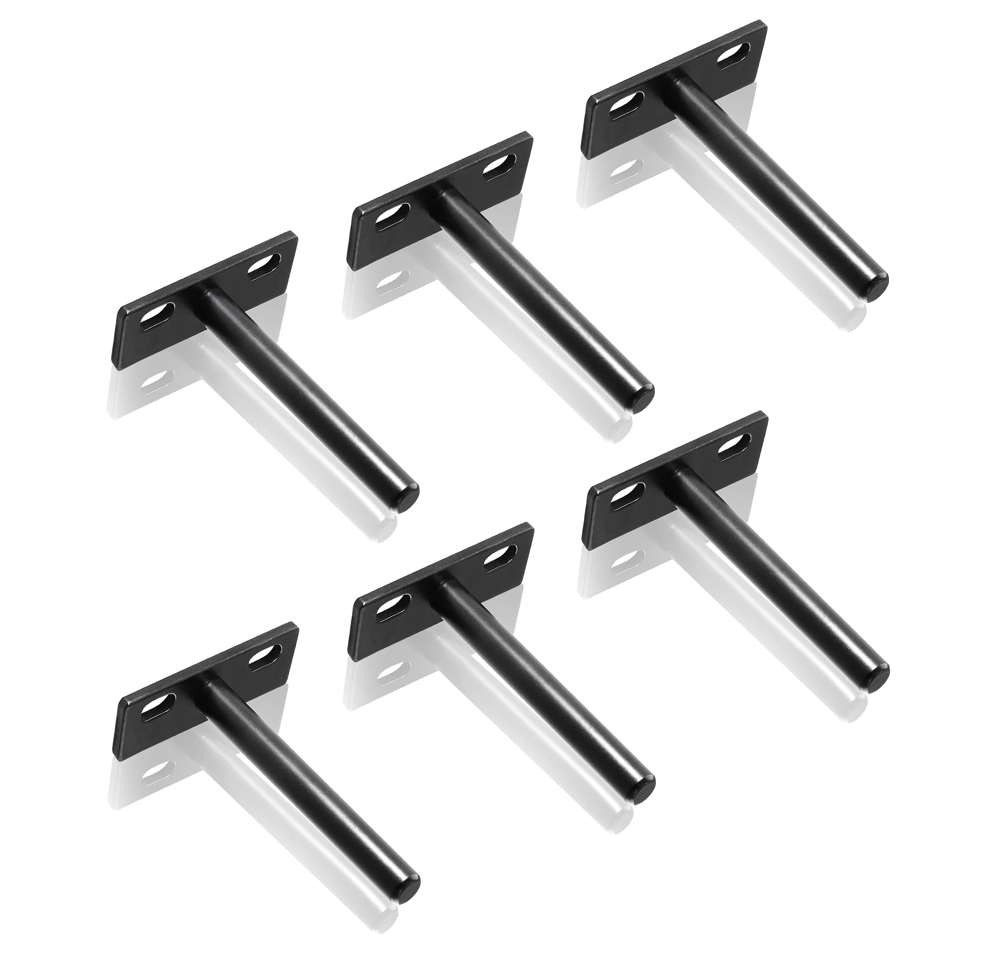 Snapklik.com : Seimneire 6pcs 3 Inch Floating Shelf Bracket, Heavy Duty ...