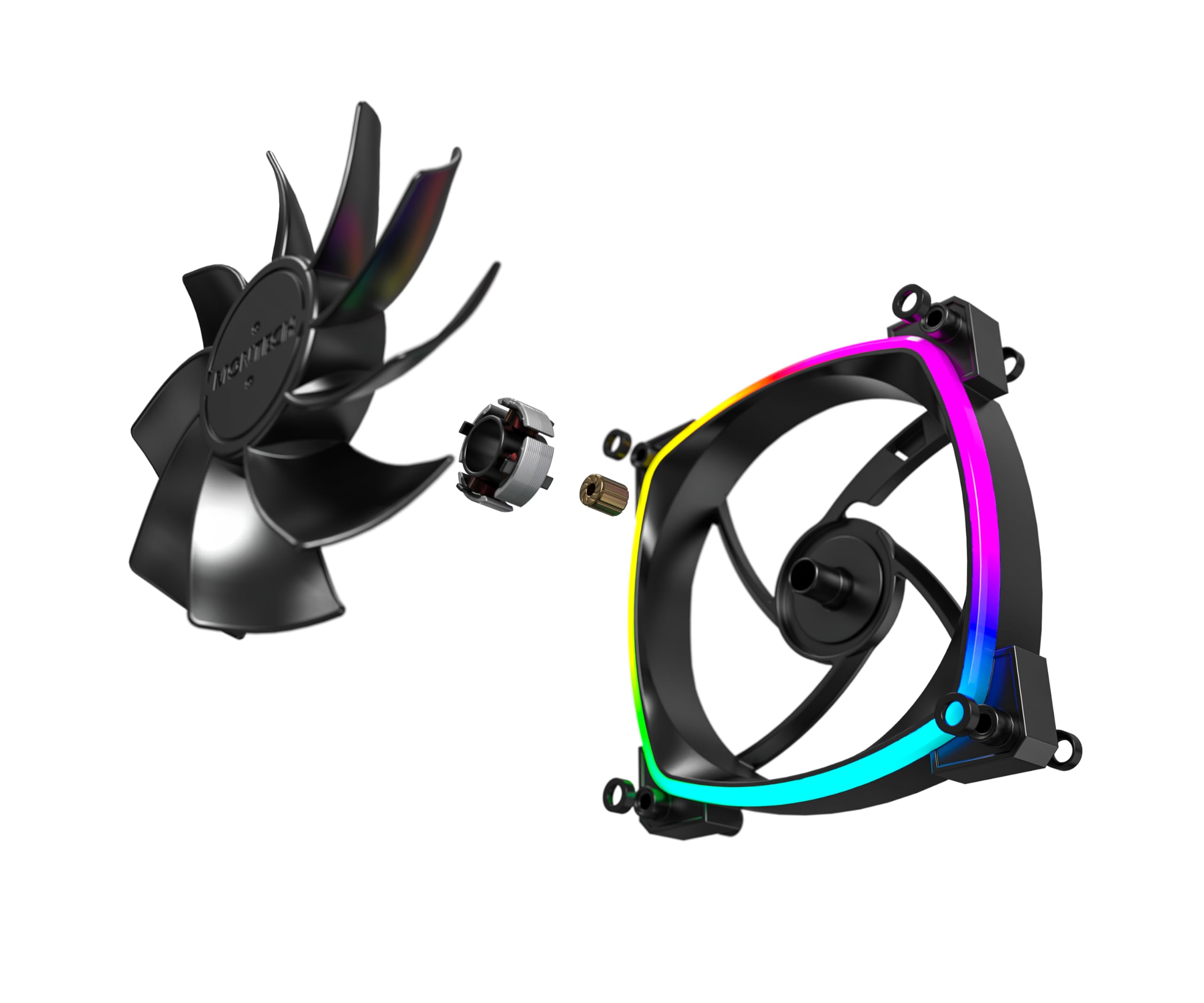 Snapklik.com : Montech RX 120 ARGB Reversed Fan 1600PWM, High-End ...