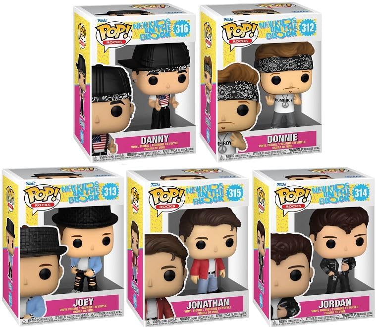 Amazon.com: Funko New Kids on The Block Pop! Complete Set (5) : Toys ...