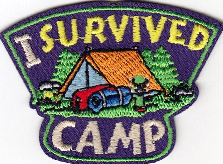 Amazon.com: I Survived Camp Iron On Patch Scouts Cub Girl Boy Camping ...