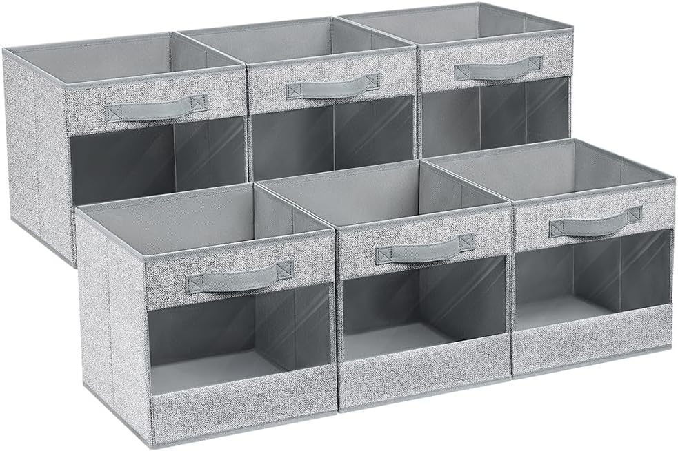 Amazon.com - DIMJ Cube Storage Bin, 6 Pack Collapsible Storage Bins ...
