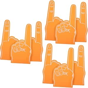 Abaodam 9 Pcs Foam Fingers Giant Foam Hand Party Favor Sport Foam ...