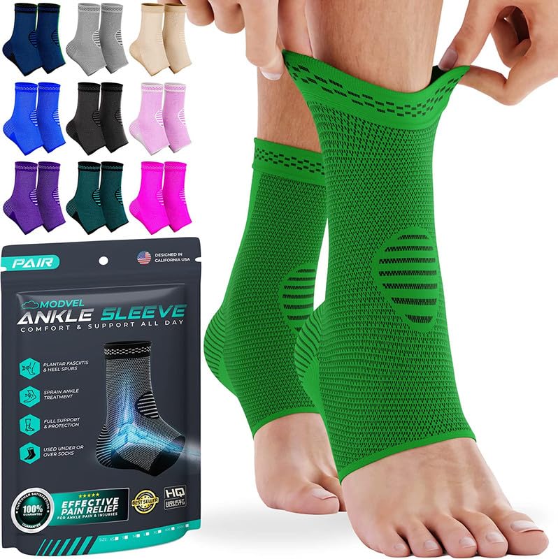 Amazon.com: Modvel Foot & Ankle Brace Socks for Sprained Ankle ...