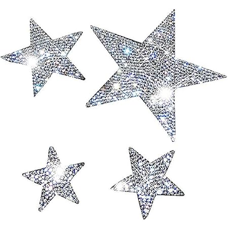 Amazon.com: Frienda 8 Pieces Crystal Car Stickers Bling Rhinestone Star ...
