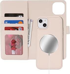 Amazon.com: Havaya for iPhone 14 Wallet case for Women iPhone 14 case with Card Holder Magsafe ...