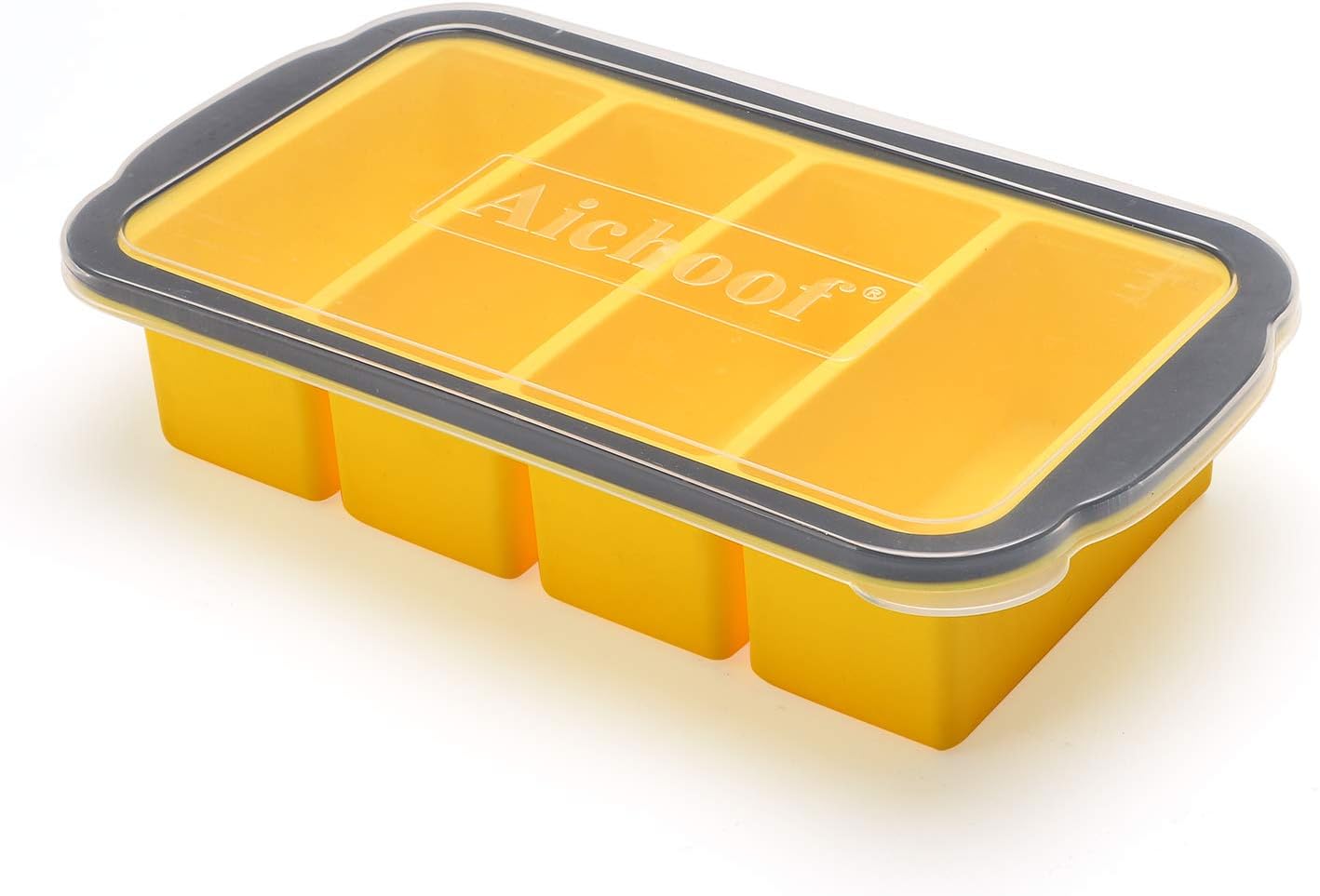 Amazon.com: 1-Cup Extra Large Freezing Tray with Lid, Food Freezer ...