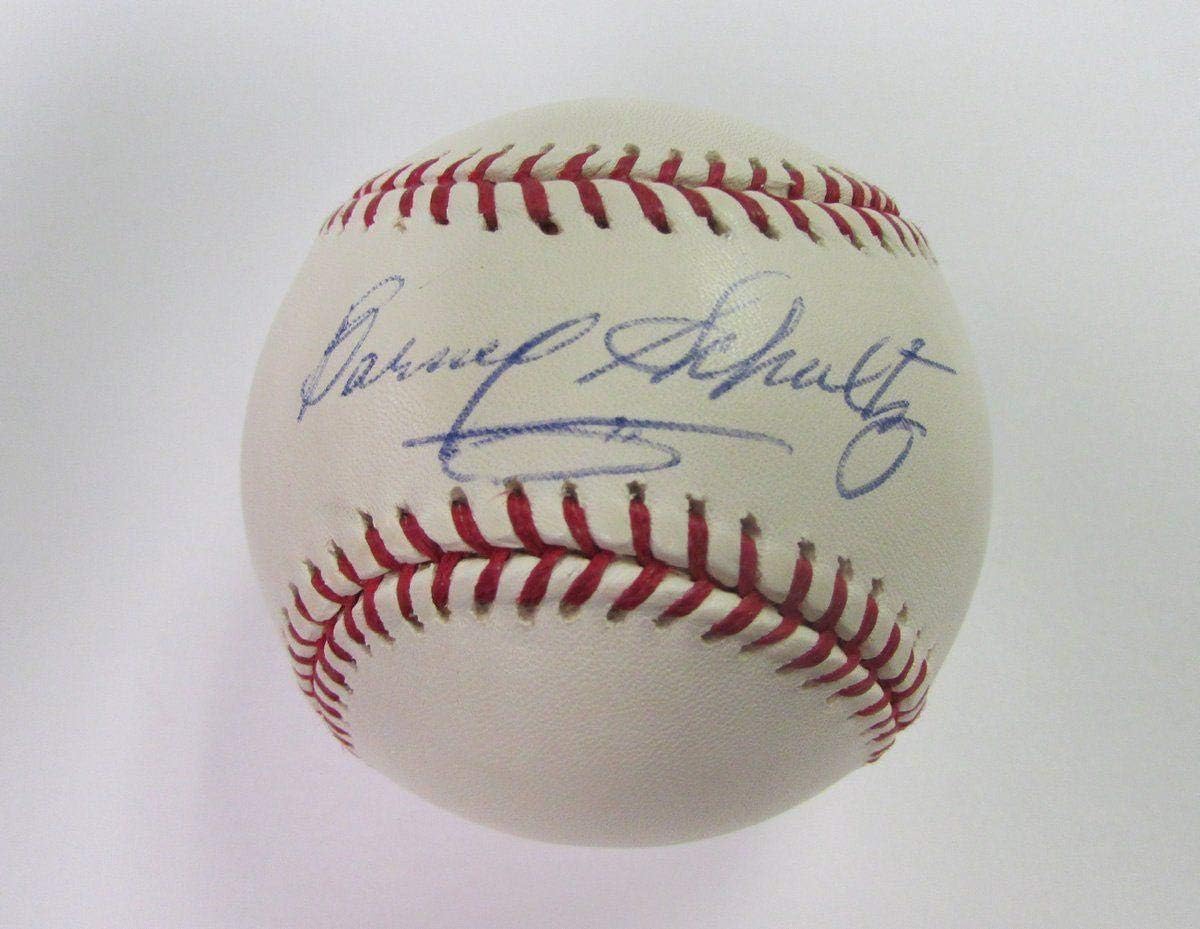 Barney Schultz Cardinals/Cubs Signed OML Baseball JSA 138233 ...