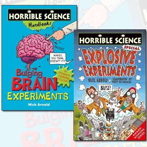 Nick Arnold Horrible Science 2 Books Bundle Collection (Bulging Brain ...