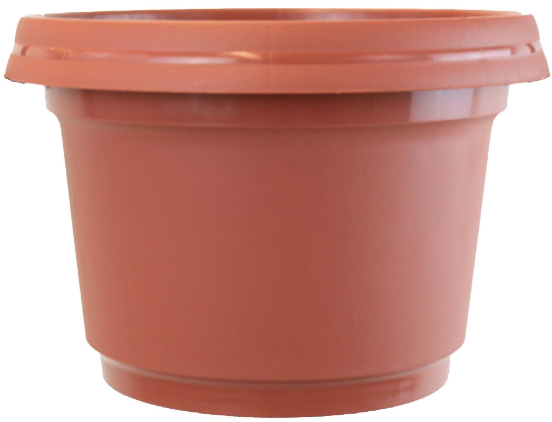 Snapklik.com : Flower Pot And Saucer, 12 Inch Terra Cotta Colored Case ...