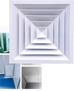 Rustproof Air Grille, Aluminum Alloy Square Air Diffuser, HVAC Ceiling ...