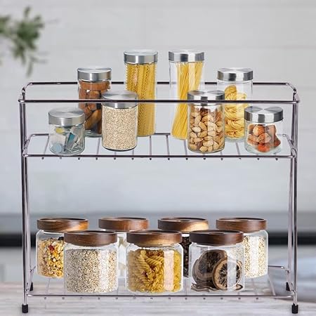 CR18 COLLECTIONStainless Steel 2 Layer Kitchen Spice Rack| Modular ...