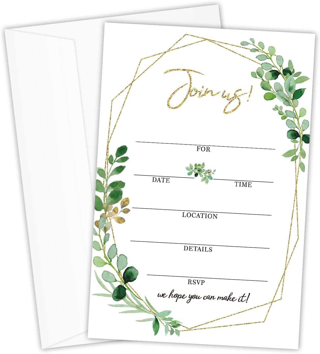 Amazon.com : Join Us Invitations Cards (25 Invitations with White ...