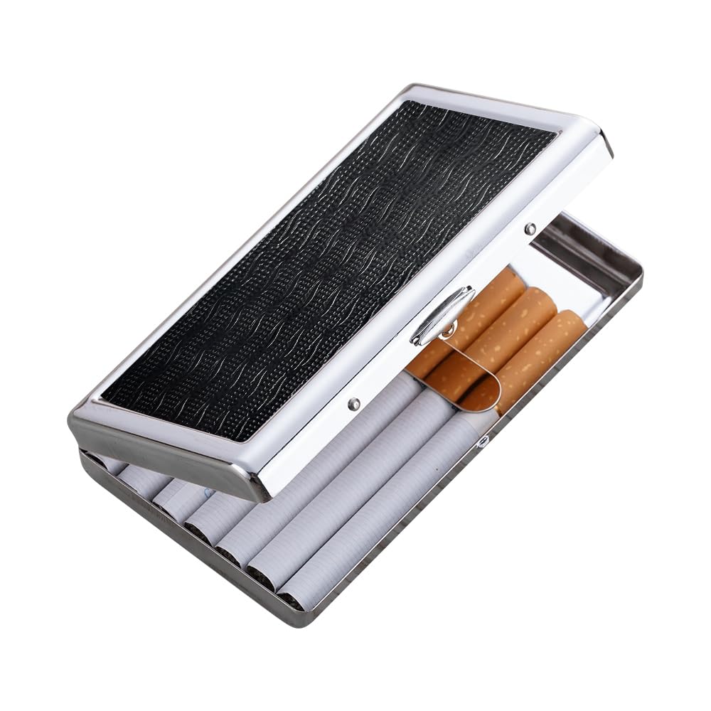 Amazon.com: Metal Cigarette Case - Portable Double Sided Spring Clip ...