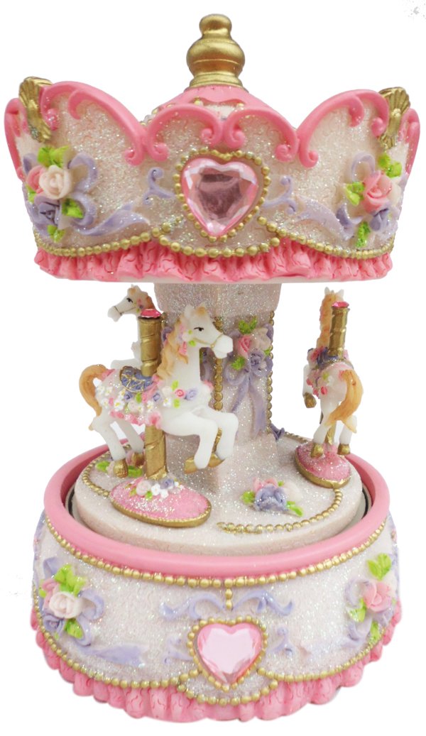 Amazon.com: MusicBox Kingdom 14231 The 170mm Carousel Music Box Playing ...