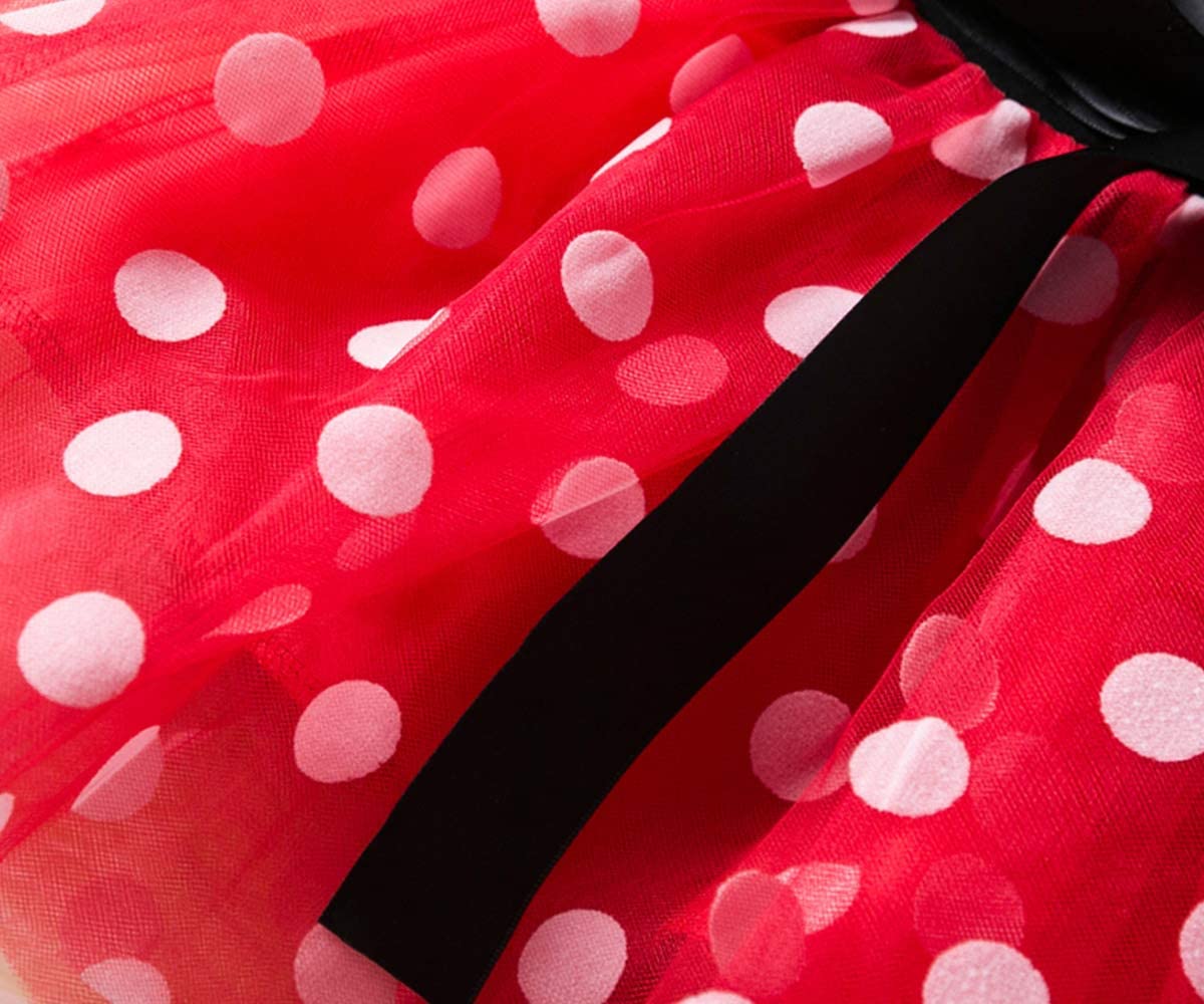 Nileafes Girls Princess Mini Mouse Costume Toddler Birthday Party Fancy ...